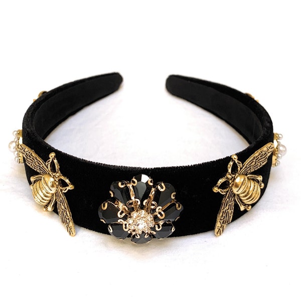 Jeweled Headband Bee - Etsy