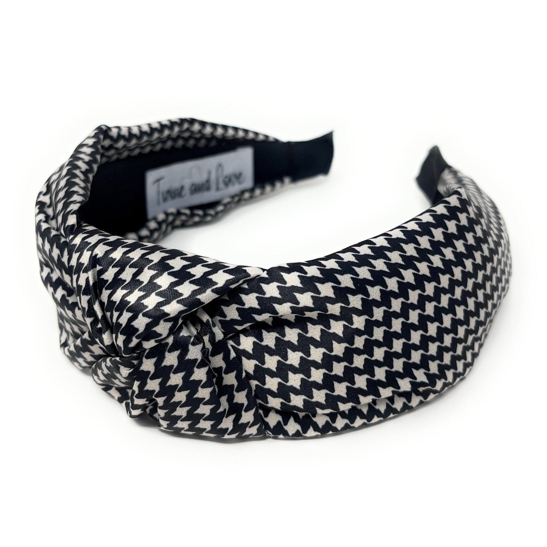 Stylish Custom Houndstooth Knot Headband - Fashion Accessory for Women ...