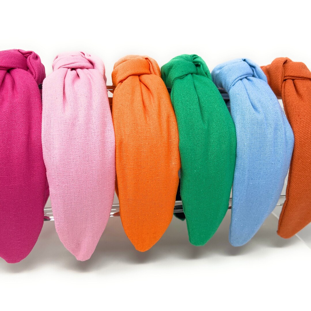 Solid Color Knot Headband, Bright Knot Headband, Top Knot Headband ...