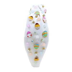 Easter Hand Sewn Knotted Headband, Easter Knotted Headband, Embellished ...