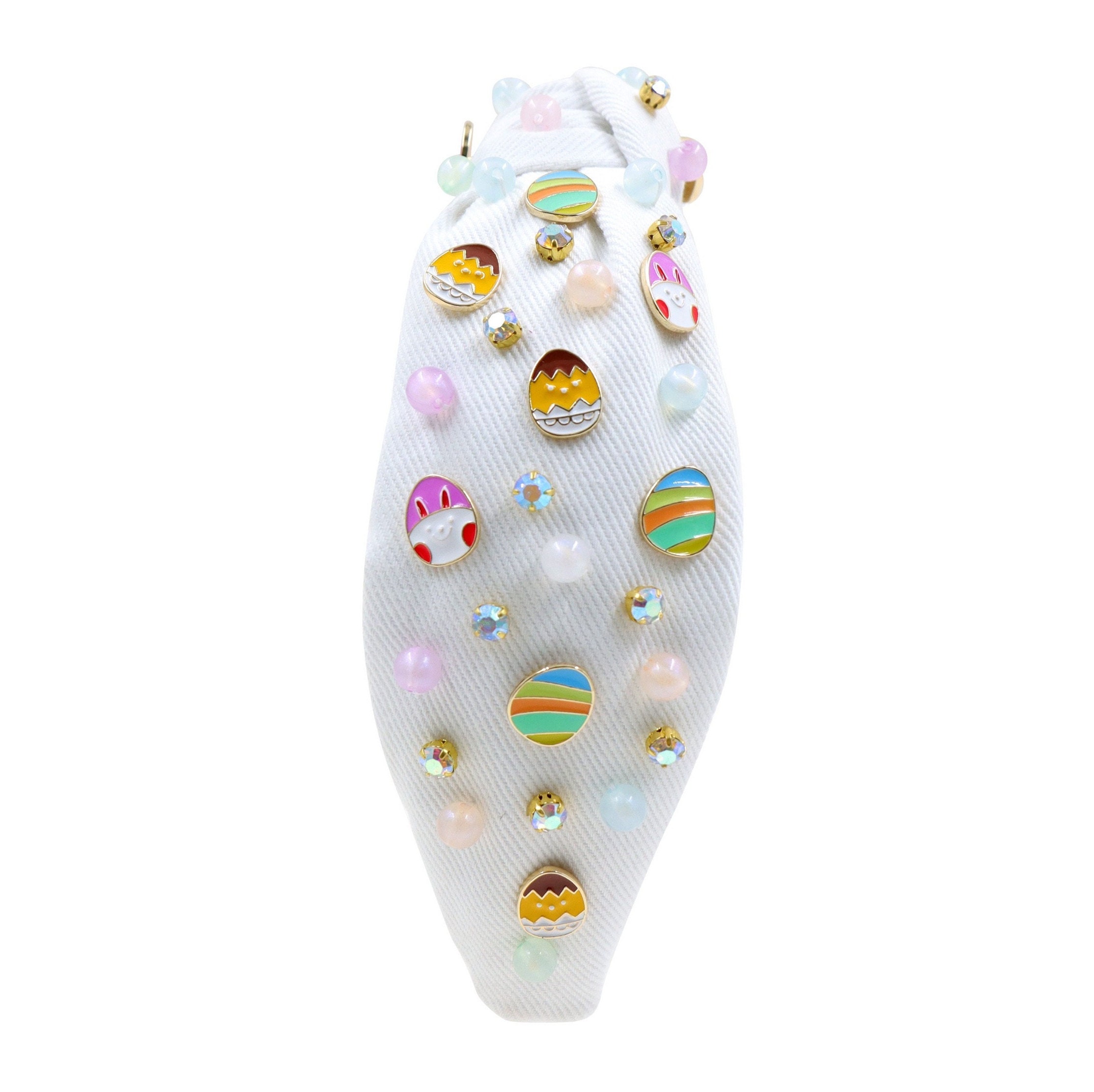 Easter Hand Sewn Knotted Headband, Easter Knotted Headband, Embellished ...