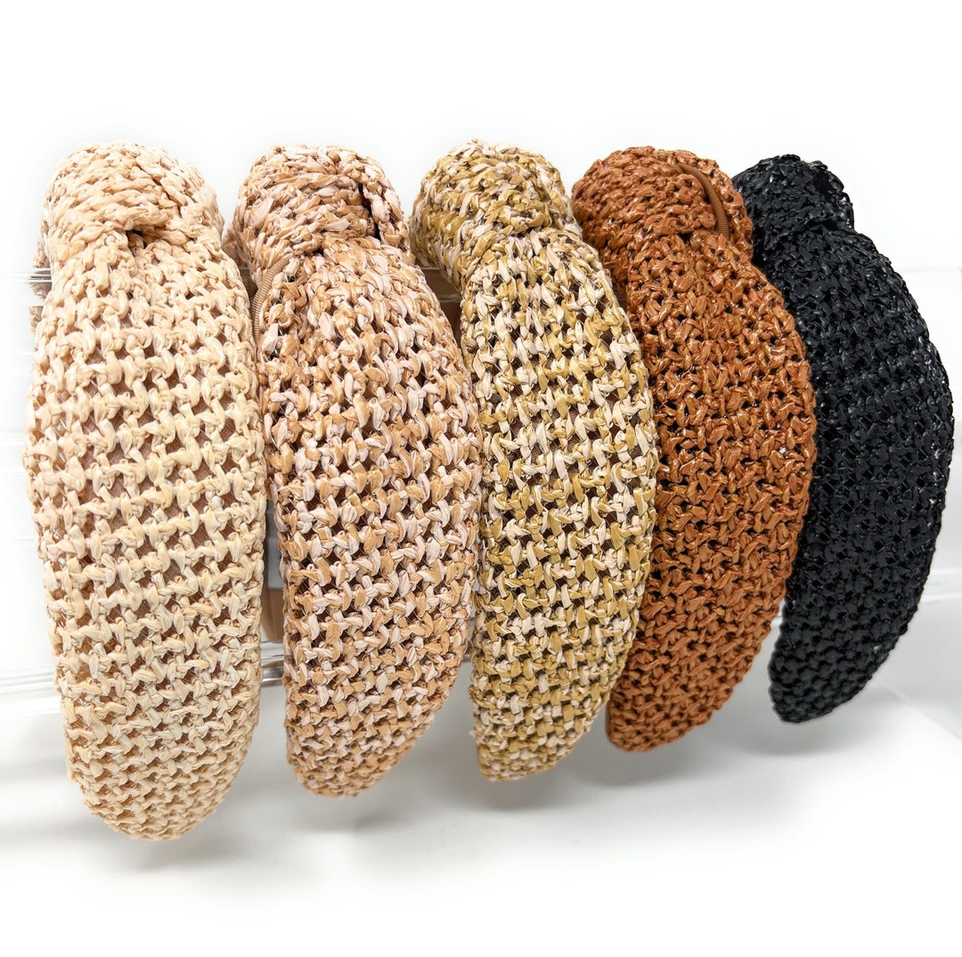 Resort Style Headbands, Beautiful Handmade Raffia Headband A Must Have ...