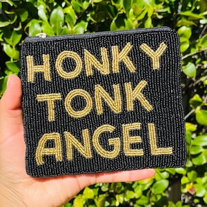 Beaded Coin Purse, Raised on Dolly Coin Purse, Beaded Coin Pouch, Howdy ...
