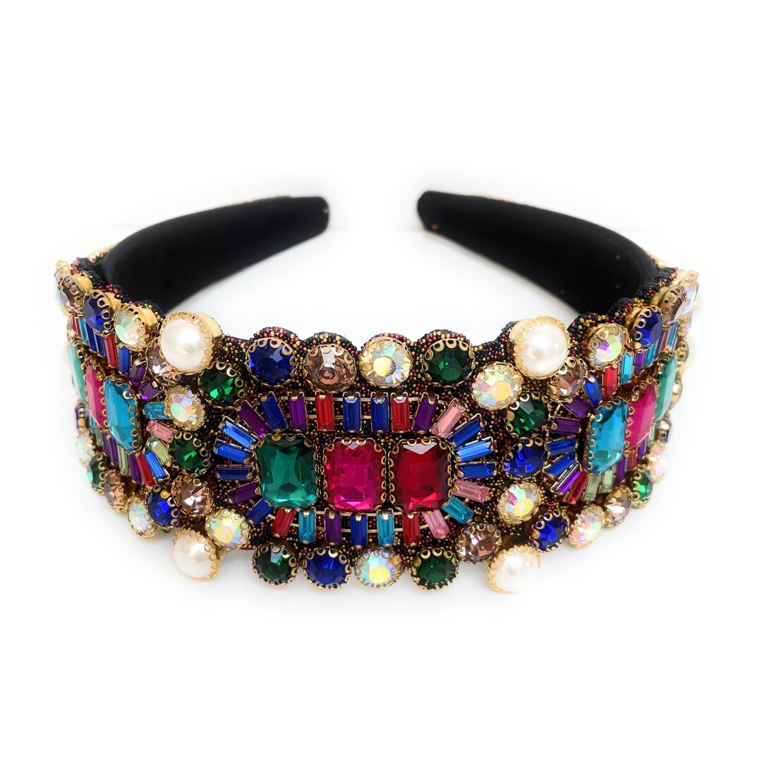 Jeweled Headband, Rhinestone Headband for Women, Embellished Headband ...