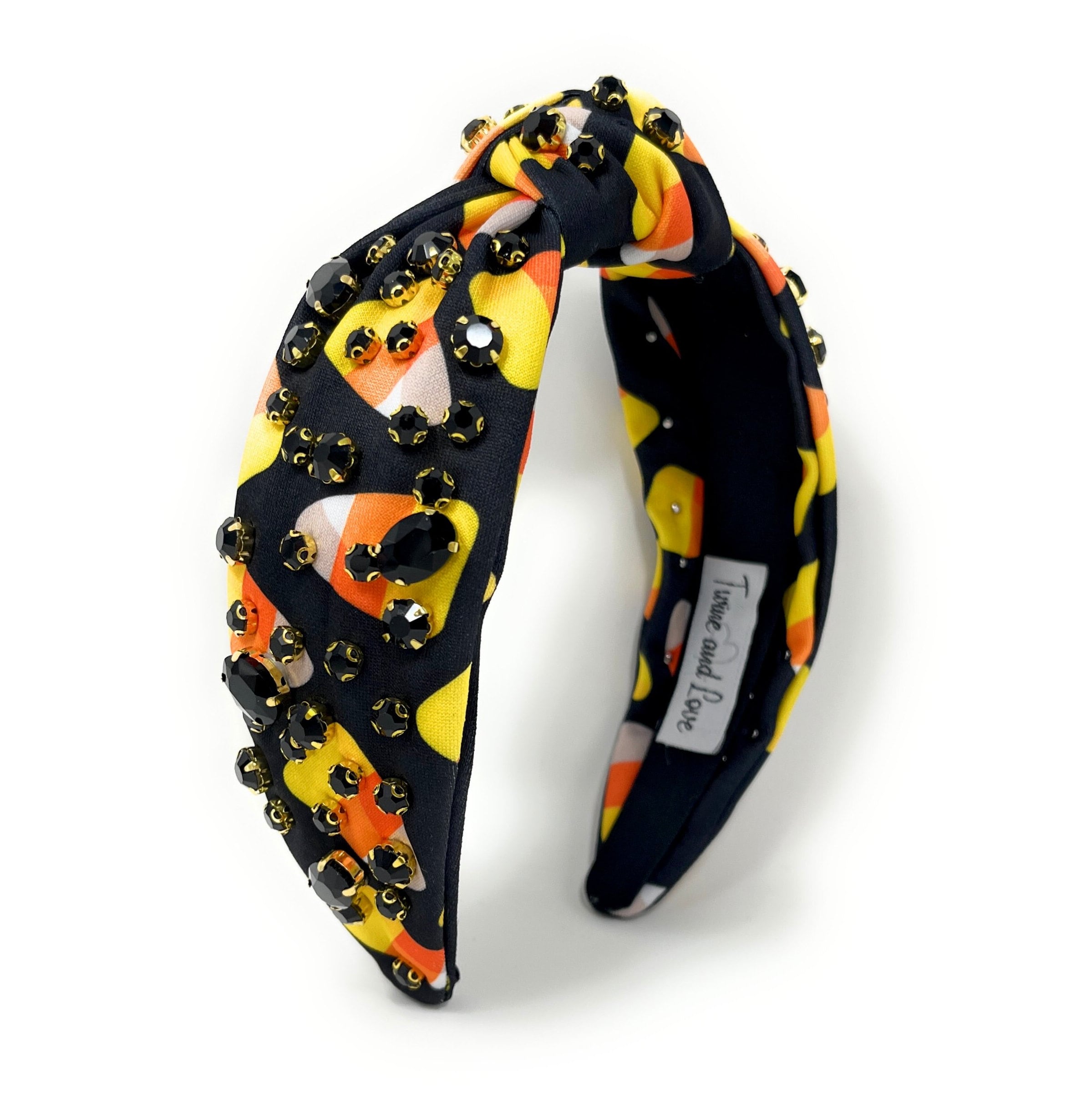 Halloween Jeweled Knot Headbands, Halloween Headbands, Candy Corn ...