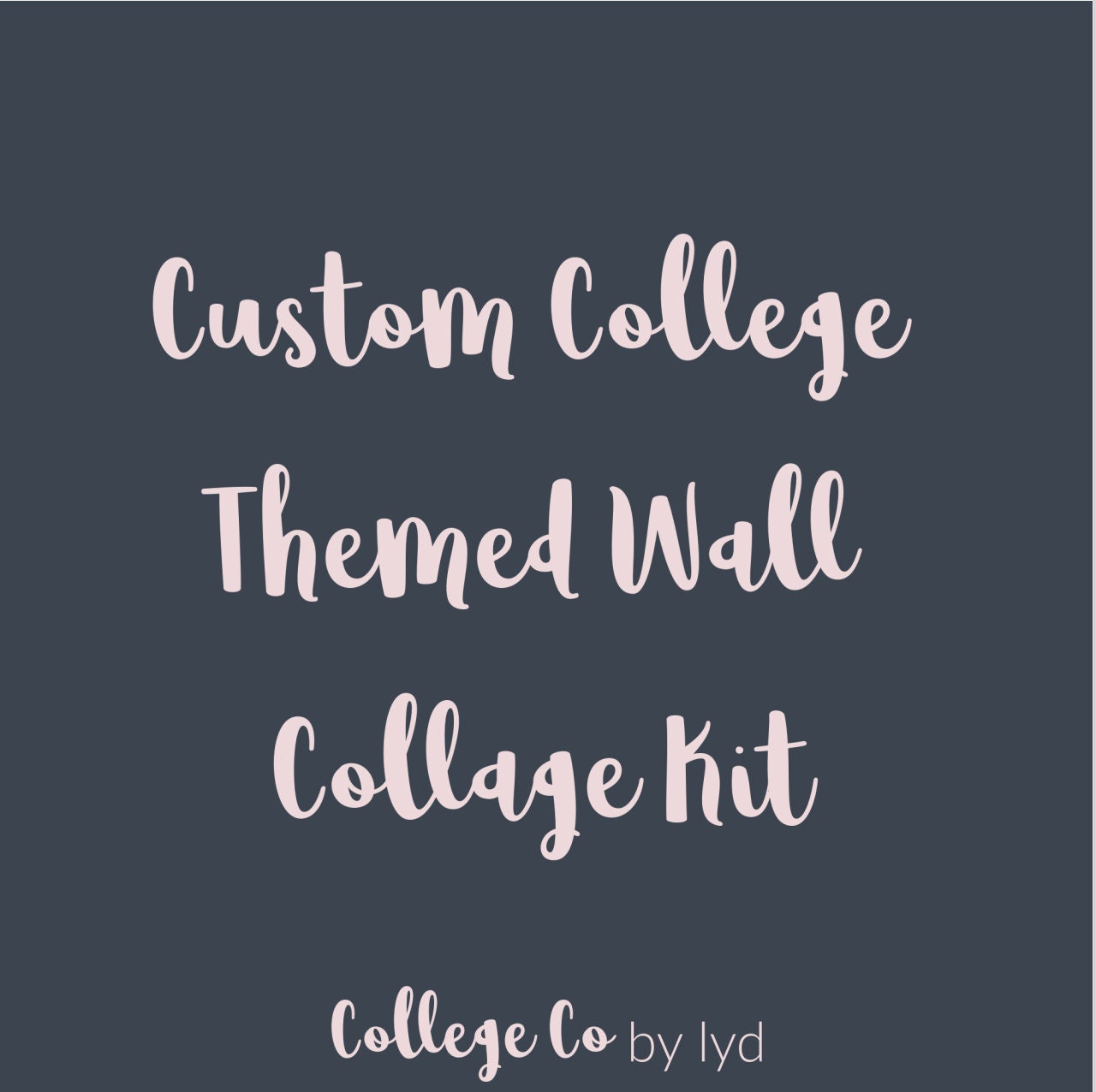 Custom College Themed Wall Collage Kit- 50 Pieces - Etsy