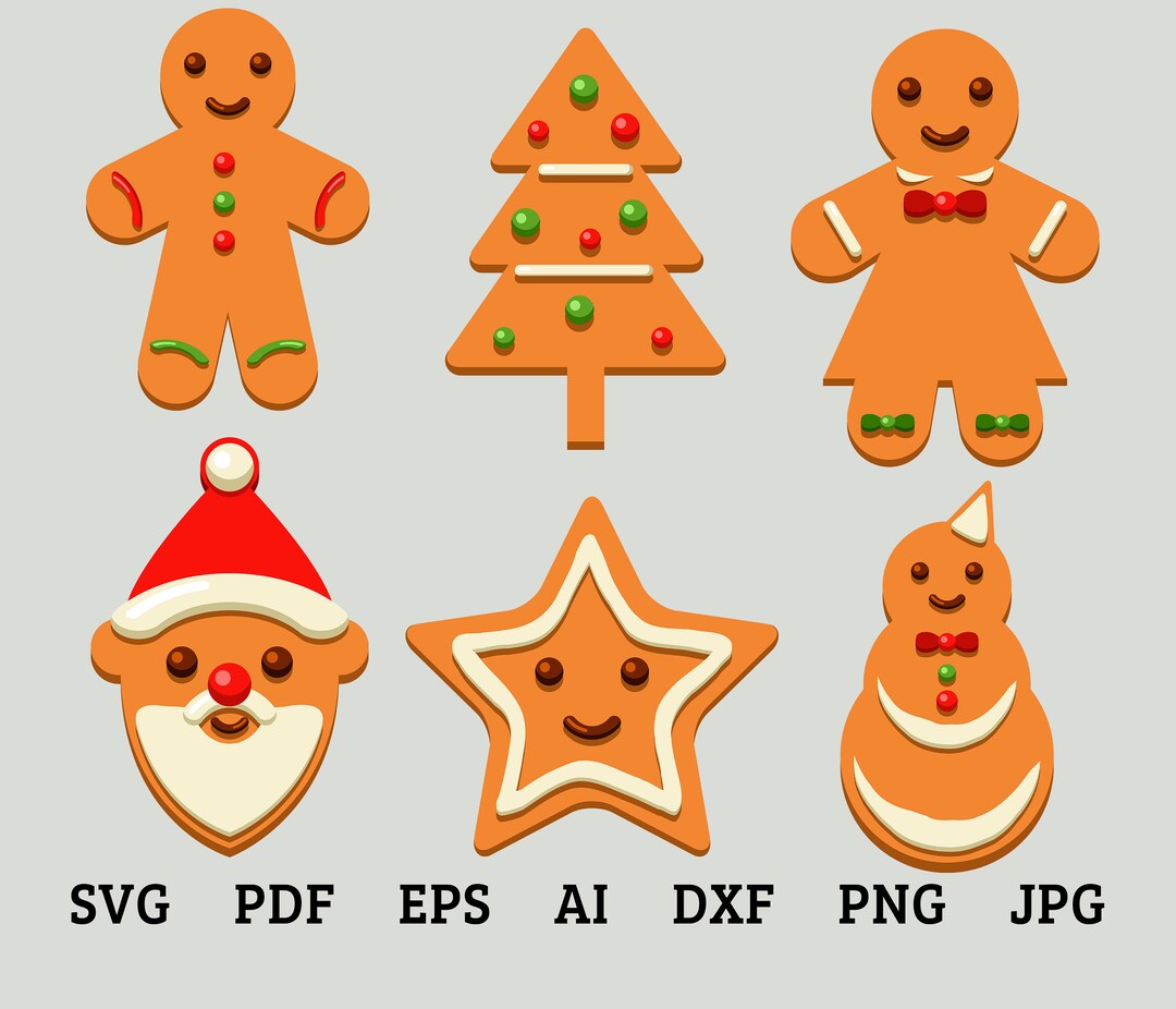 Ginger Cookie SVG Ginger Man Svg Gingerbread SVG Sweets Svg File ...