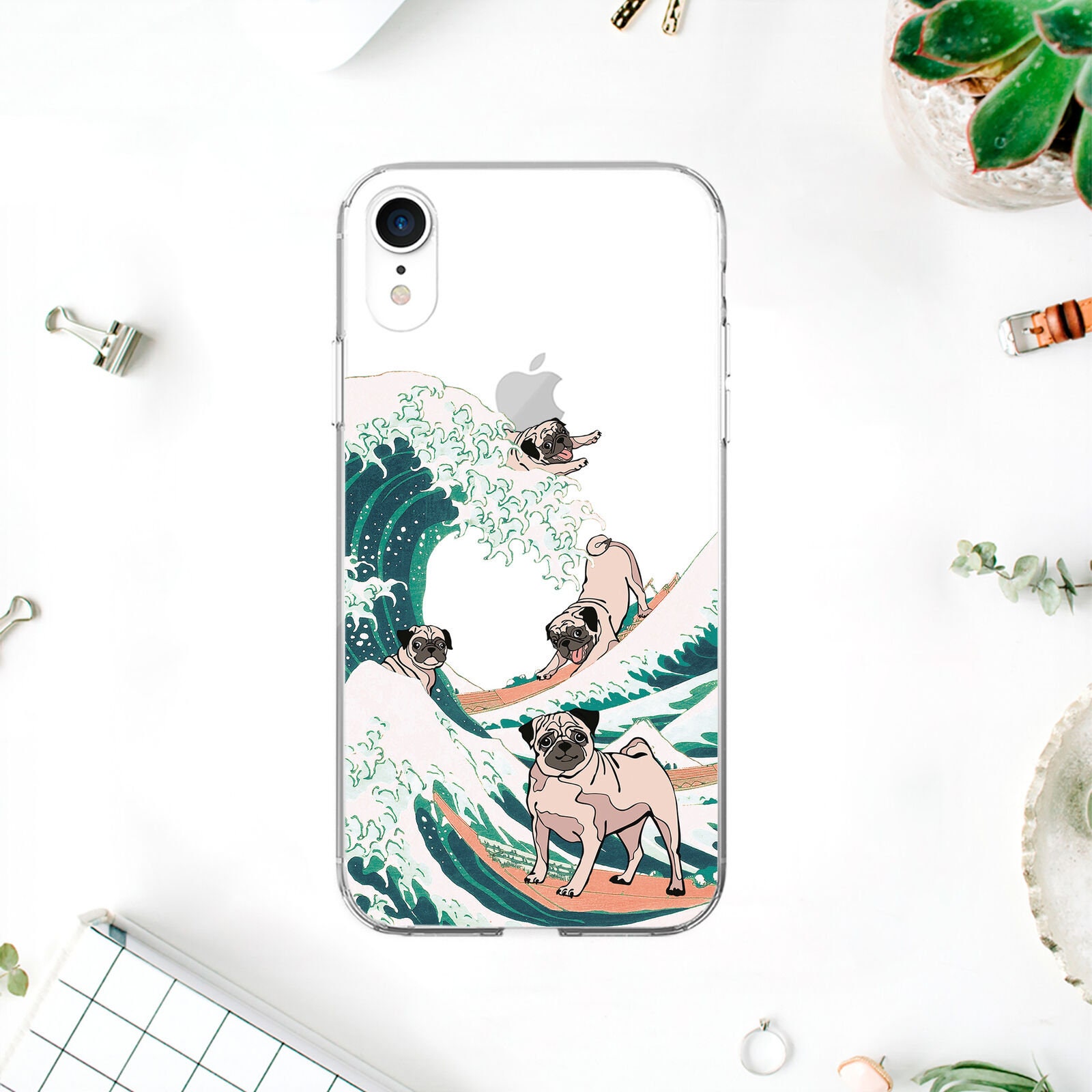 Pugs Phone Cases iPhone 13 Pro Case Waves iPhone Xs Max Case - Etsy