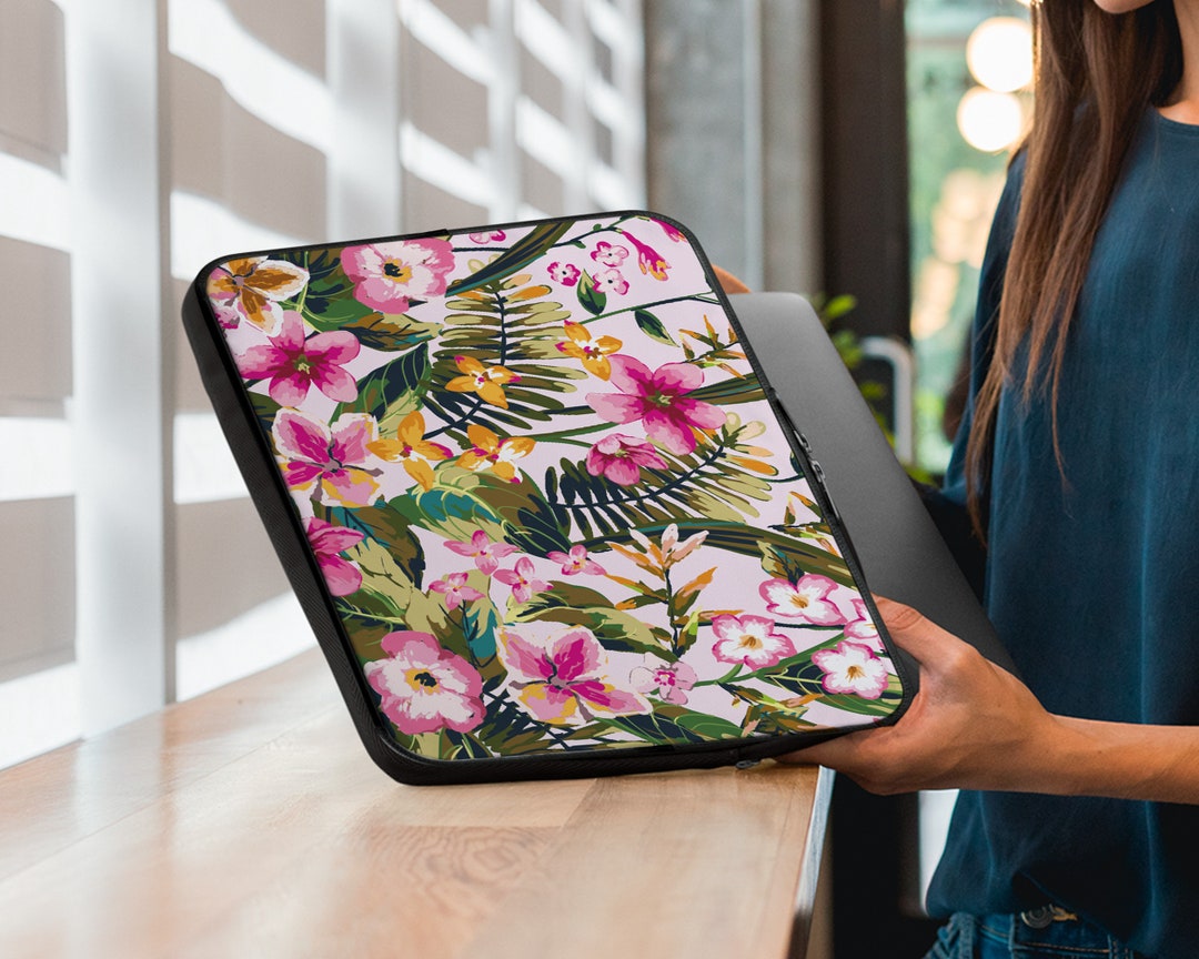 Flowers Protective Laptop Case ASUS Soft Cover Toshiba Zip Sleeve ...