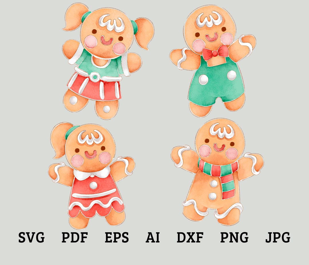 Ginger Cookie SVG Ginger Man Svg Gingerbread SVG Sweets Art Svg File ...