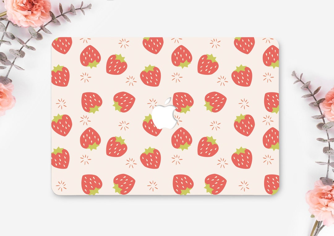 Cute Kawaii Strawberries Fruit New Pro Mac Hard Protective Case Laptop ...