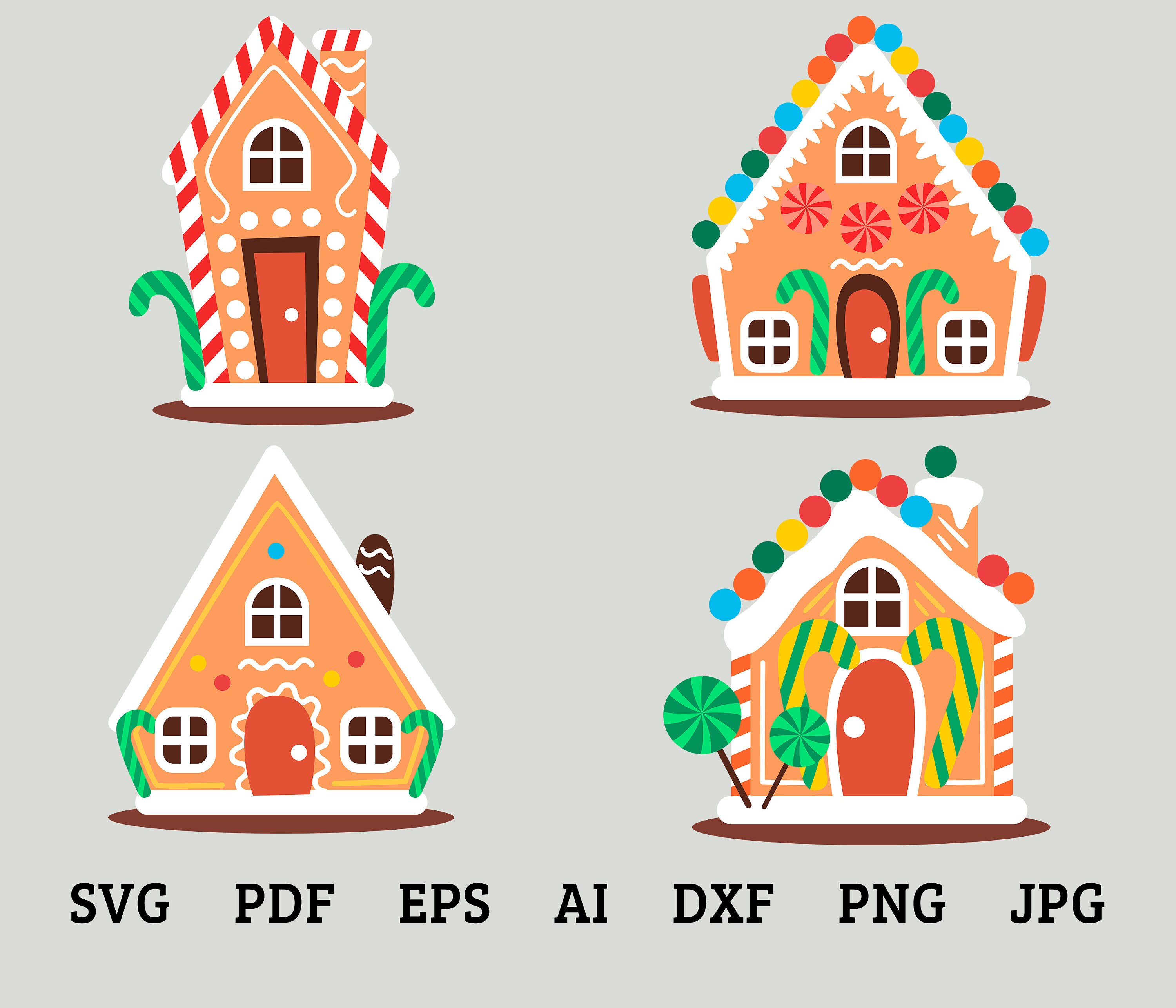 Ginger Cookie SVG Ginger House Svg Gingerbread SVG Sweets SVG Clipart T ...