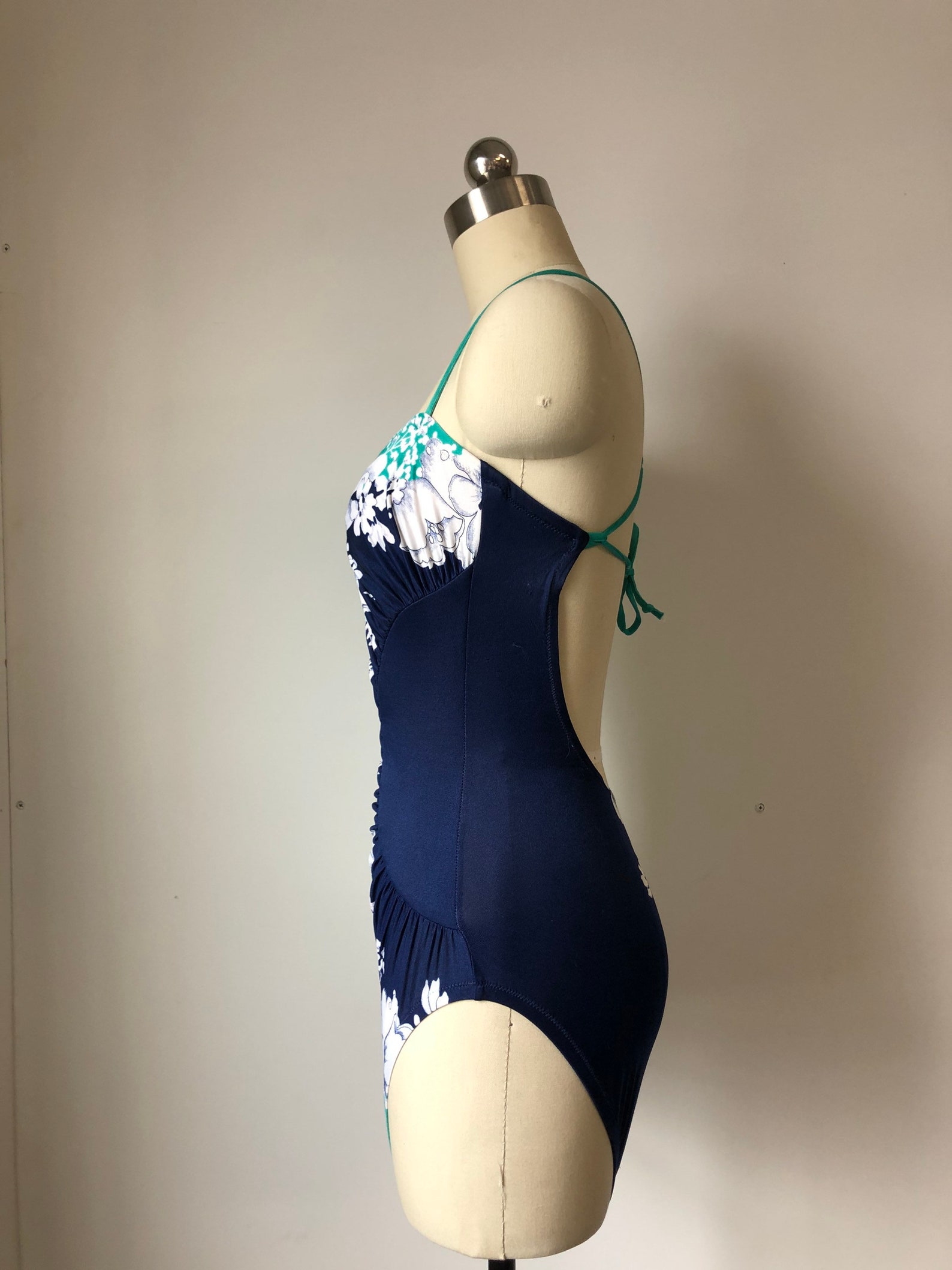 Vintage Swim Suit / 80s Vintage Bathing Suit / Asymmetrical / - Etsy