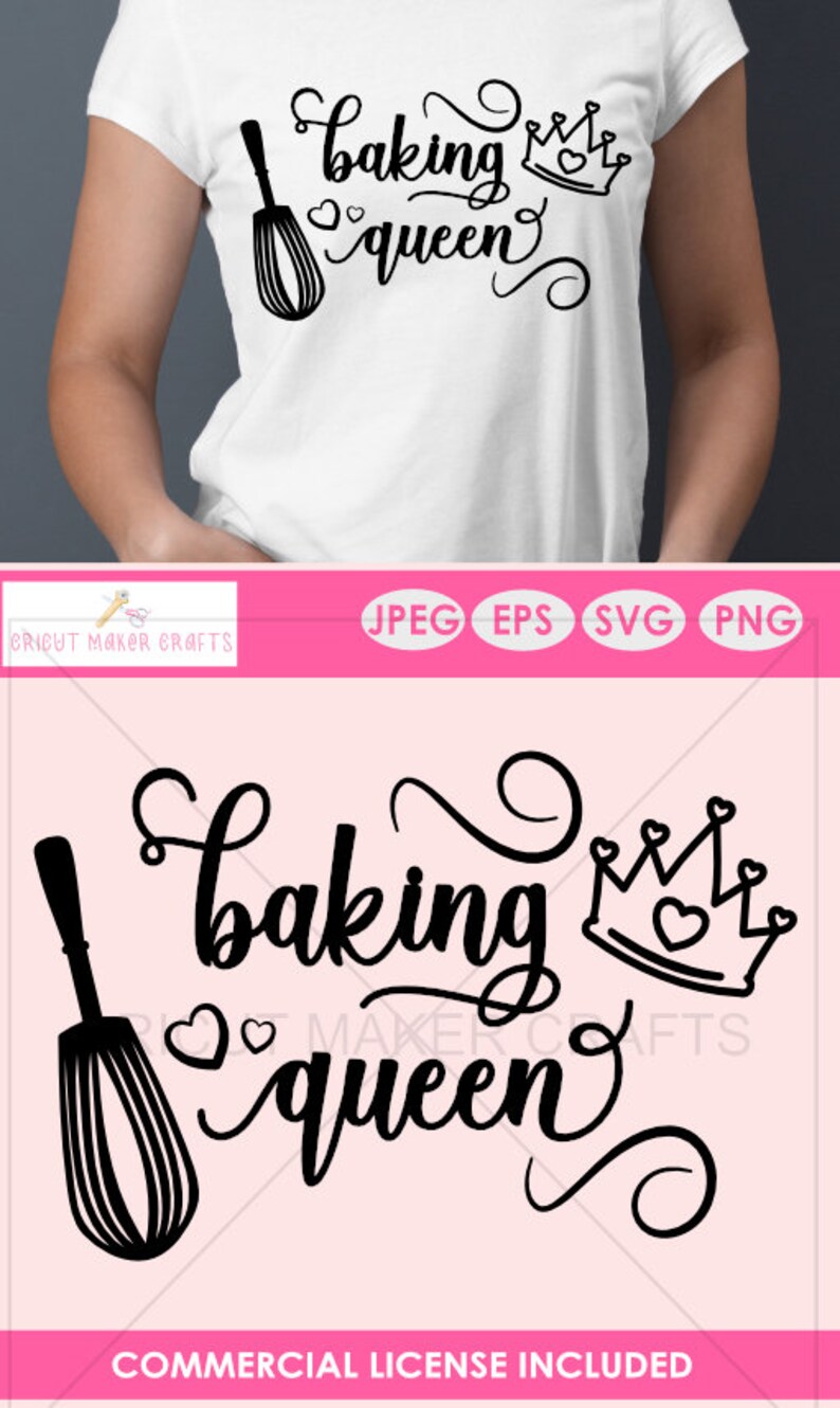 SVG/PNG Baking Queen SVG kitchen svg bundles funny kitchen | Etsy
