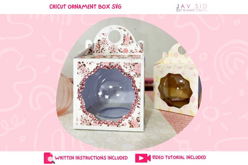 Cricut Ornament Box SVG Bauble Box SVG Ornament Gable Box SVG - Etsy