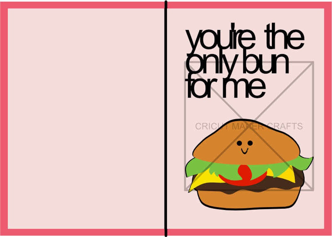 Kawaii Fast Food Pun Cards SVG Kit Bundle Burger Puns Fries - Etsy ...