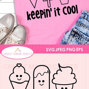 Keepin' It Cool Kawaii SVG Cut File for Cricut HTV for - Etsy Australia