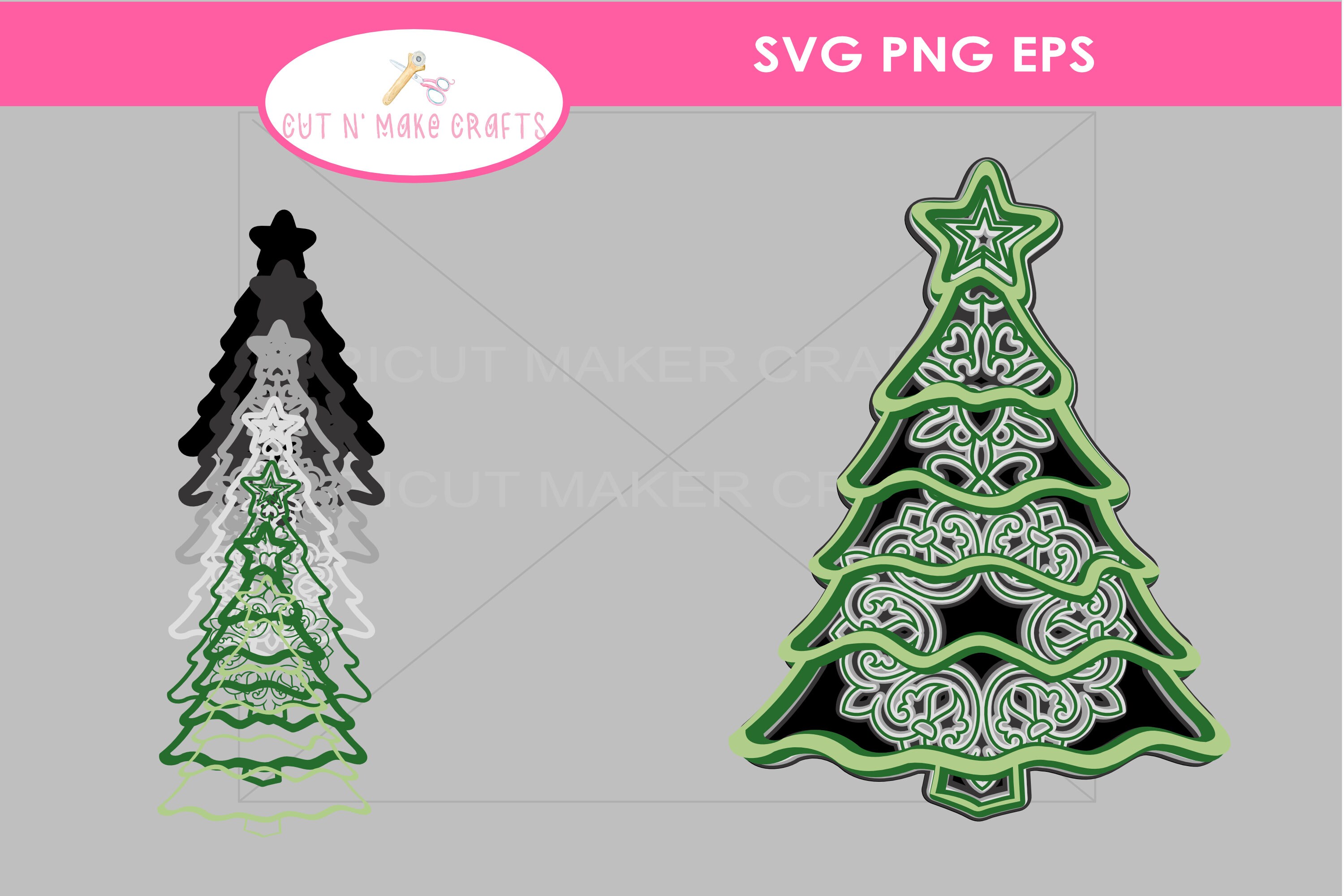 3D Layered Tree SVG Holiday SVG 3d Svg Cricut Svg - Etsy Australia