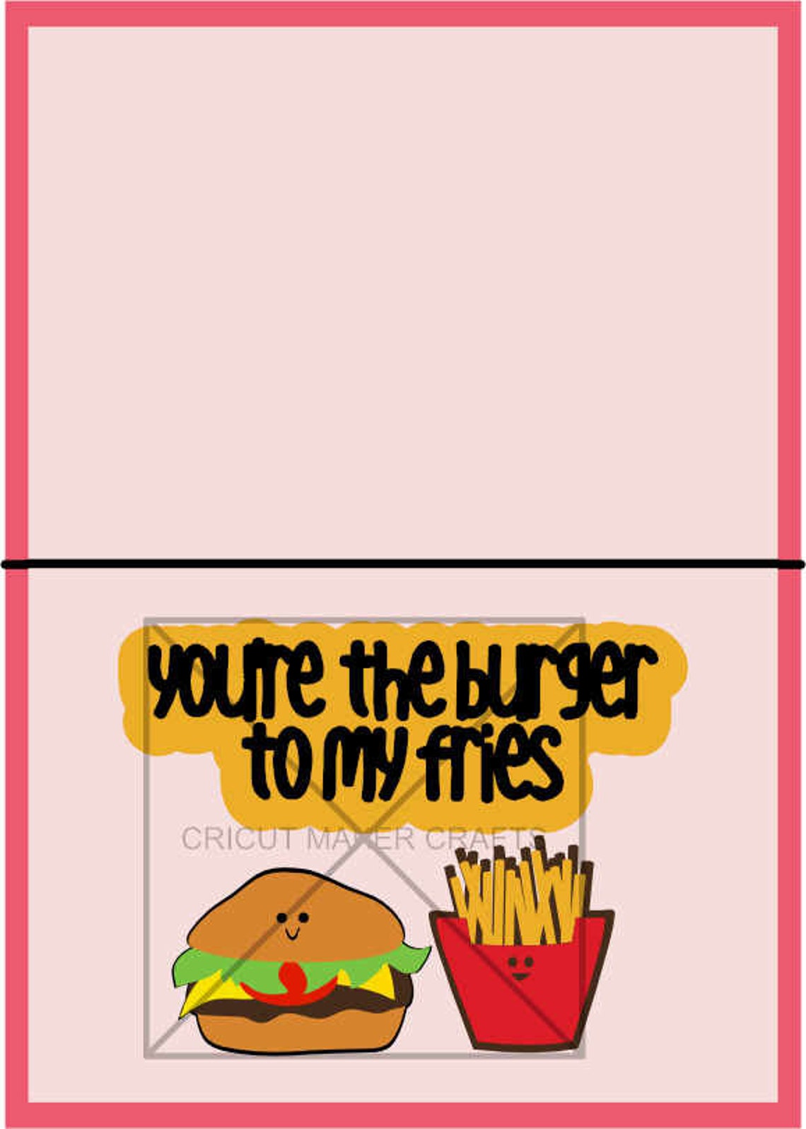 Kawaii Fast Food Pun Cards SVG Kit Bundle Burger Puns Fries - Etsy ...