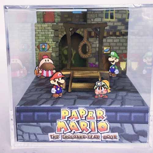 Paper Mario 3D Diorama Cube - Etsy