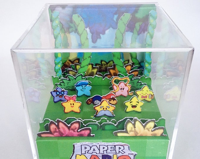 Paper Mario 3D Diorama Cube - Etsy