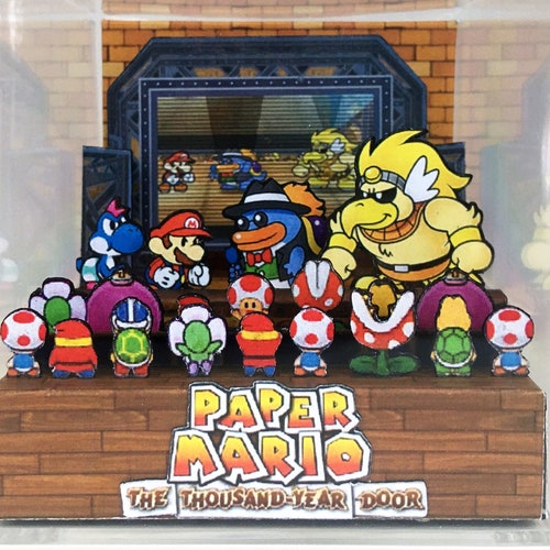 Paper Mario 3D Diorama Cube - Etsy