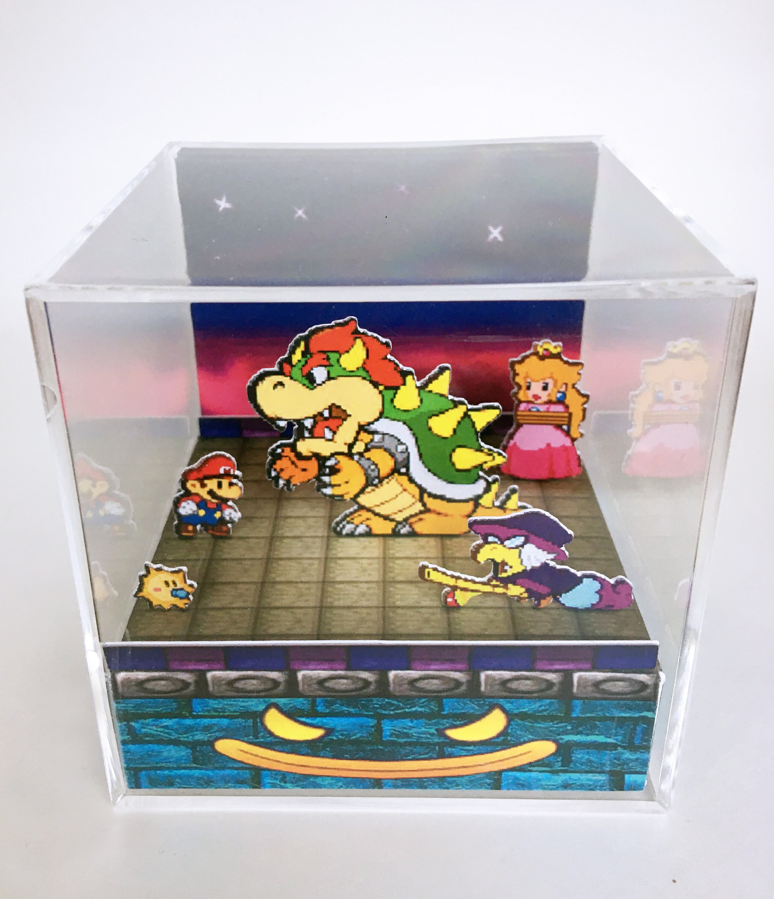 Paper Mario N64 3D Diorama Cube the Final Battle | Etsy