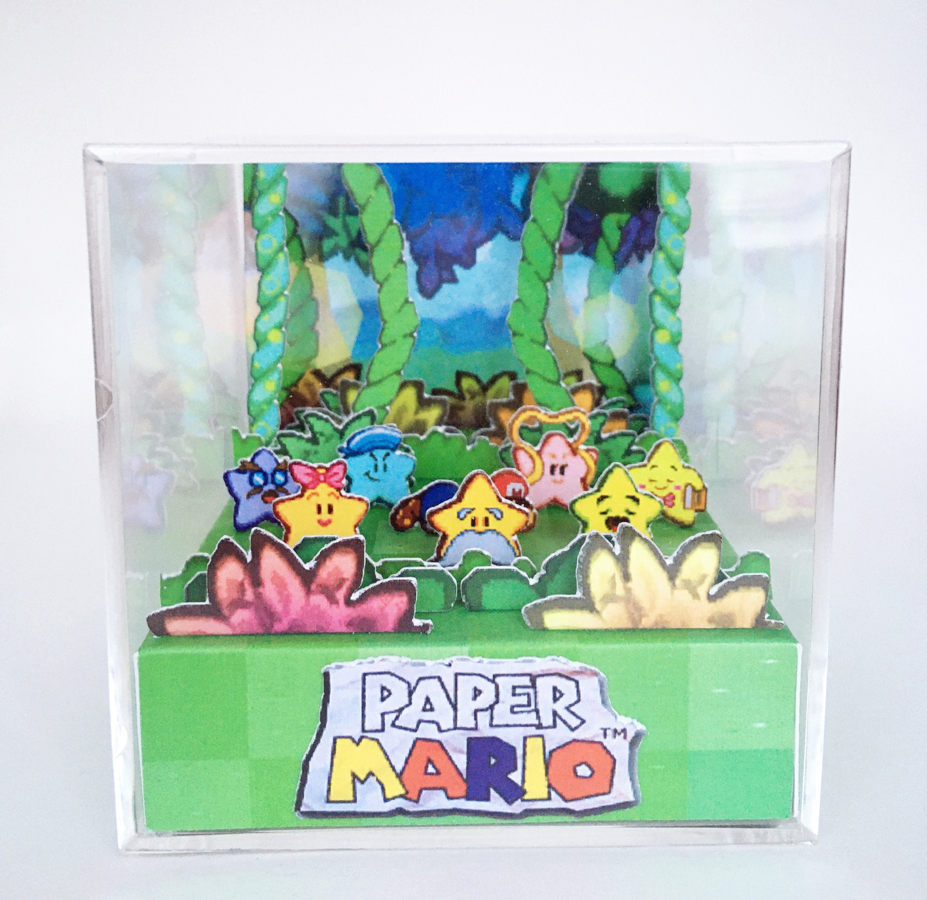 Paper Mario 3D Diorama Cube | Etsy