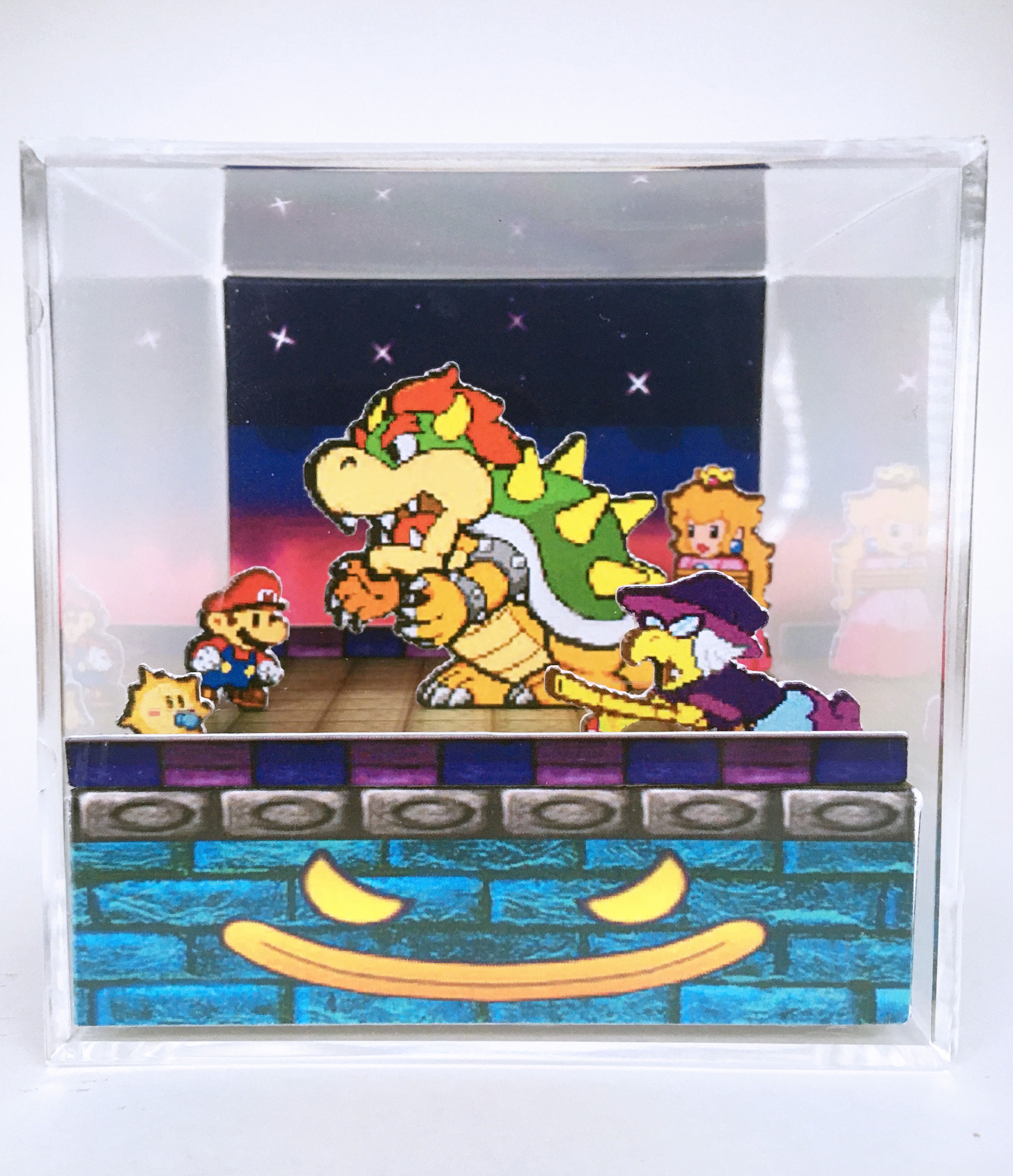 Paper Mario N64 3D Diorama Cube the Final Battle | Etsy