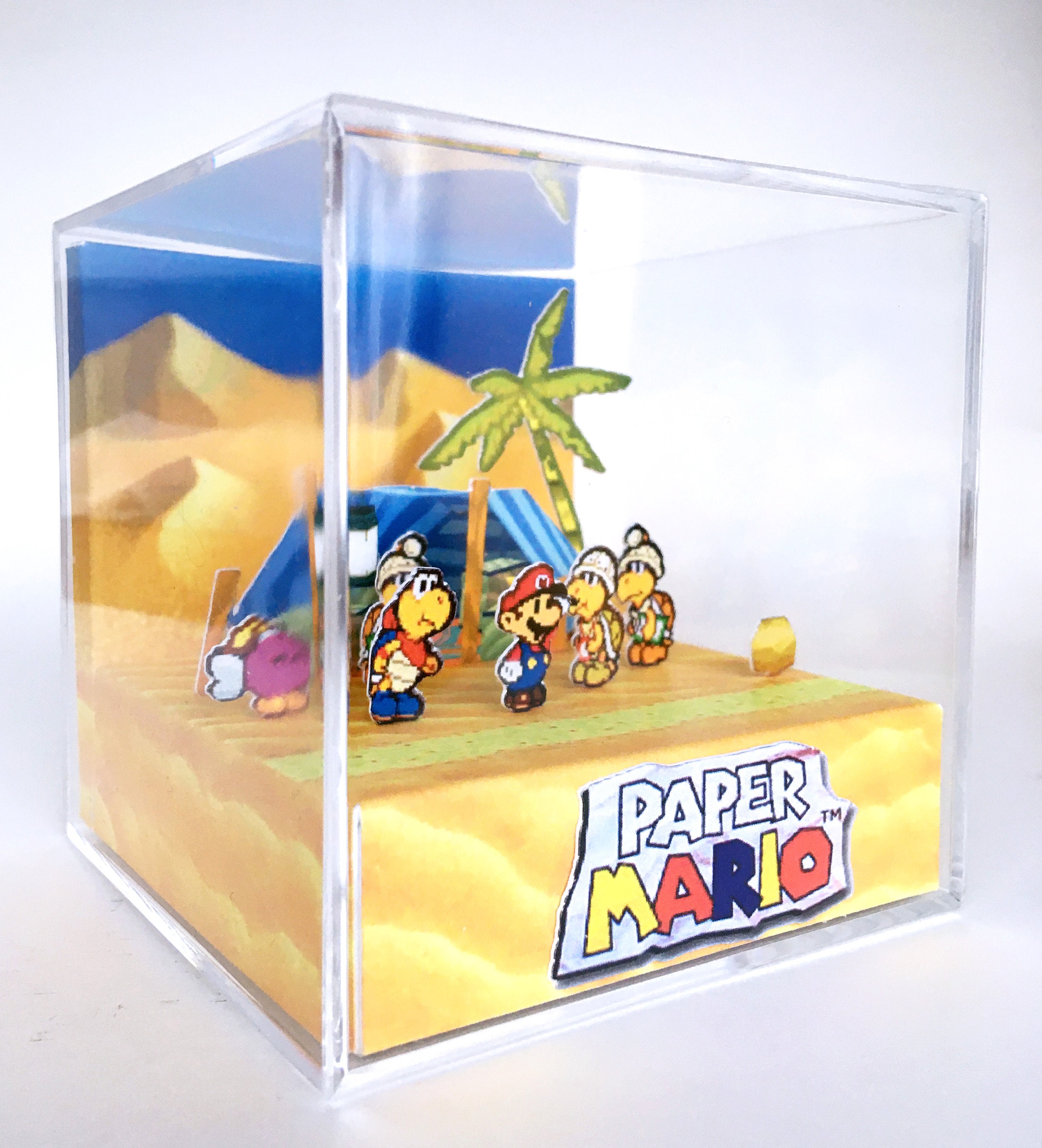 Paper Mario N64 3D Diorama Cube Kolorado's Camp - Etsy