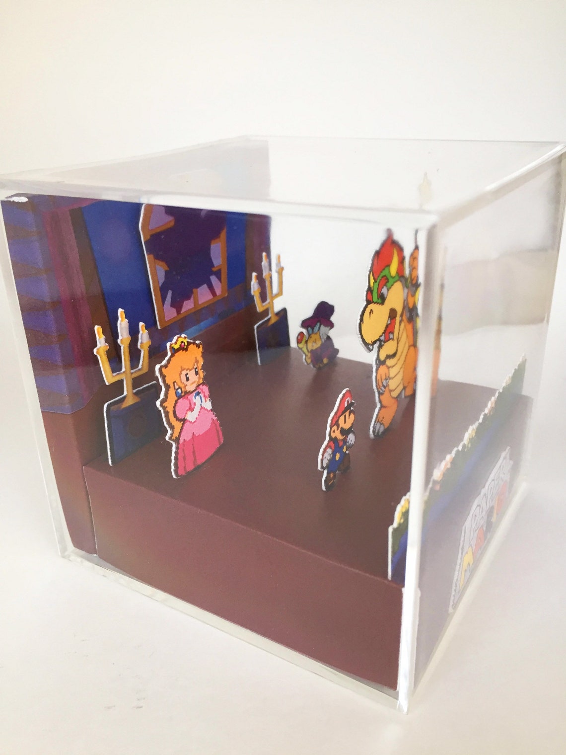 Paper Mario 3D Diorama Cube - Etsy