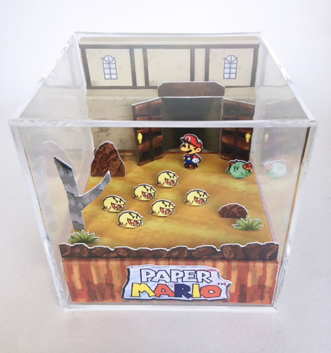 Paper Mario N64 3D Diorama Cube Tubba Blubba's Castle - Etsy