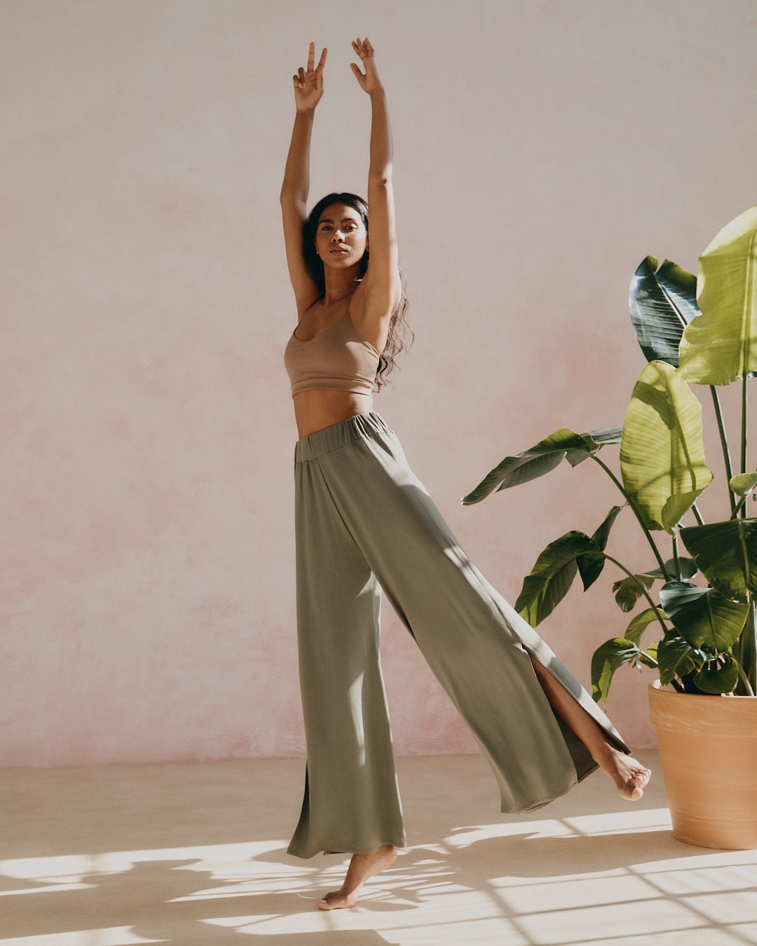 Asana Flow Pants Color SAGE, Flowy Pants, Yoga, Yoga Gift, Comfy Pants ...