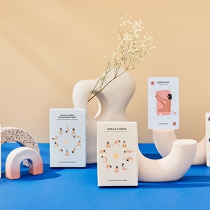 ASANA CARDS BUNDLE - Sun Edition & Moon Edition, Yoga Deck, Yoga Pose ...