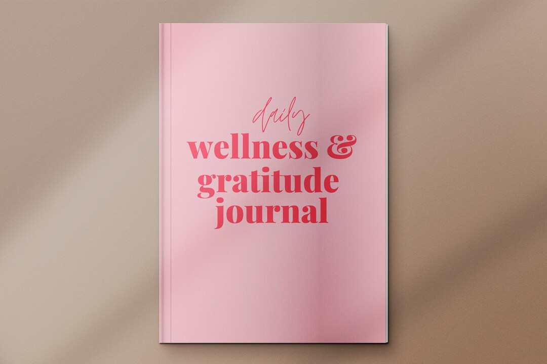 Daily Wellness and Gratitude Journal, Printable Journal, Habit Tracker ...
