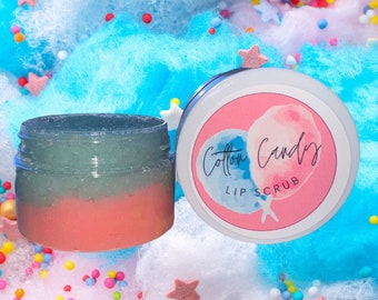 Cotton Candy Lip Scrub, Lip Sugar Scrub, Avocado Butter Sugar Lip ...