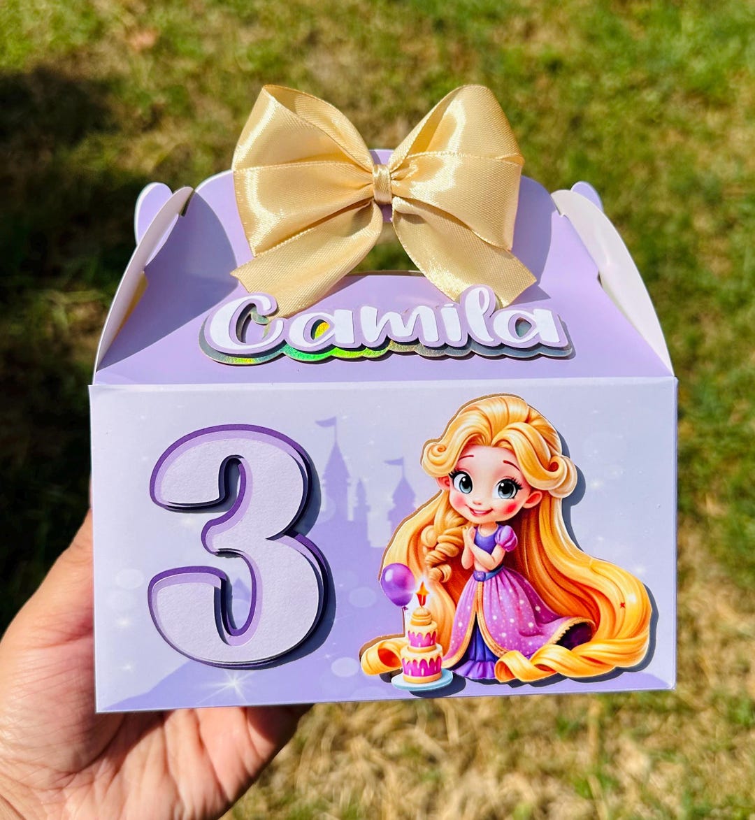 Tangled/ Rapunzel Candy Boxes/ Favor Boxes /goodie Bags / Custom Party ...