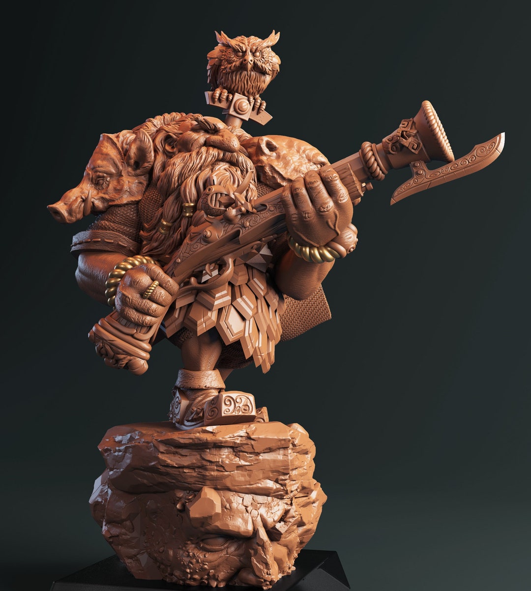 Dwarf Rifleman - 35/54/75mm Scale - Etsy