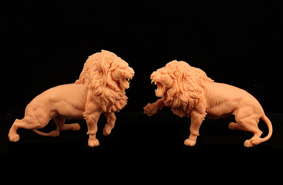 3d-print Honourguard - Animal Den Miniatures - Lions Part 1 - Etsy