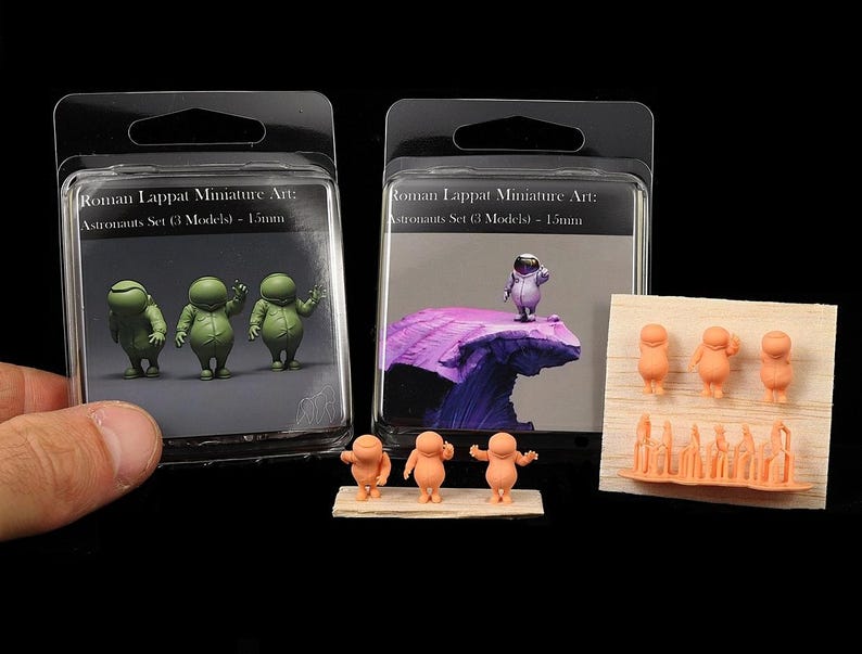 Astronauts Set, 15mm (3 Models) - Roman Lappat - Honourguard 3D Prints ...