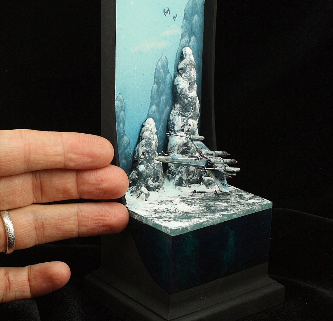 Tutorial - Star Wars X-wing - Winter Diorama - Etsy
