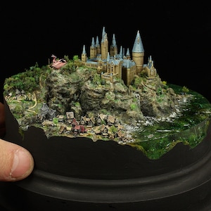 Tutorial - Creating a Complex Tiny Hogwarts Castle Diorama - Etsy
