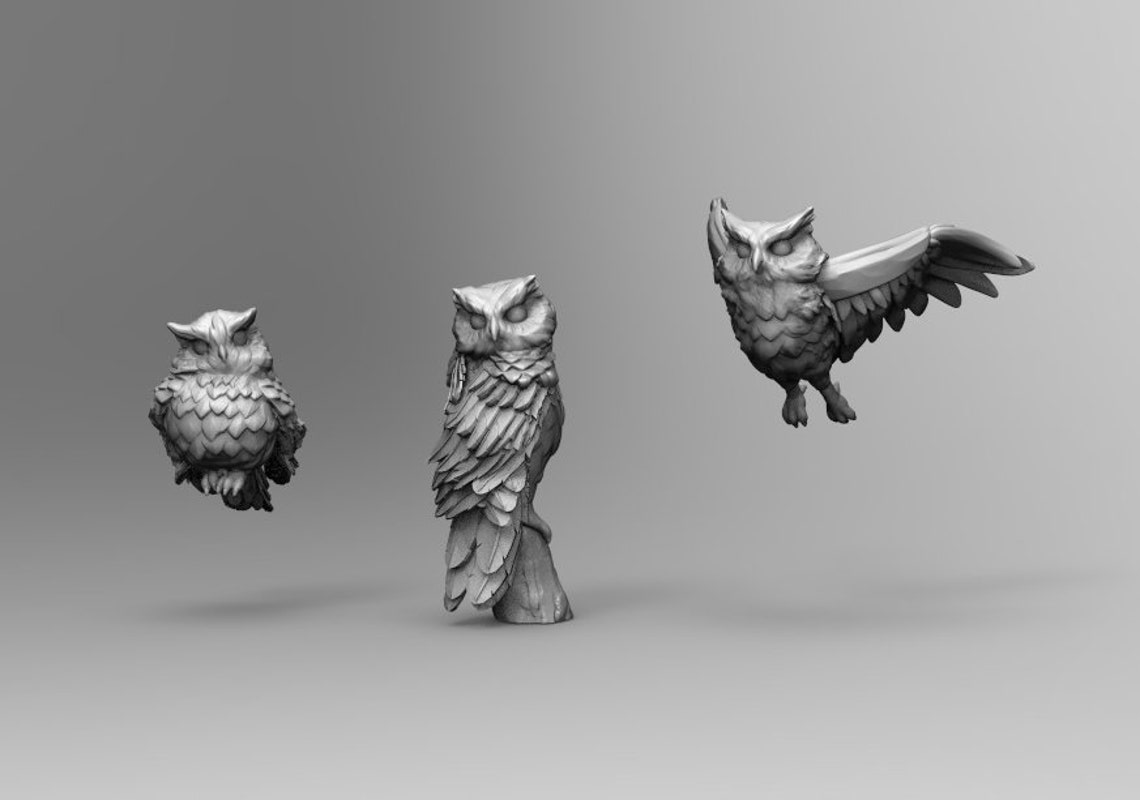 Animal Set Owls - Etsy