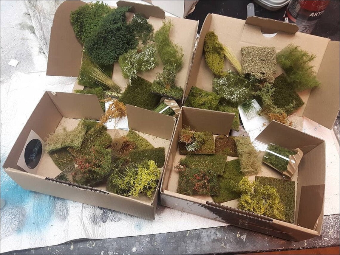 Basing Set 2 Meadows Model Dioramas | Etsy UK