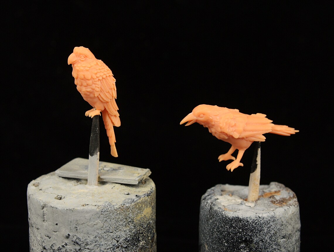 Bird Set 32 54 or 75mm Scale 3D Printed | Etsy