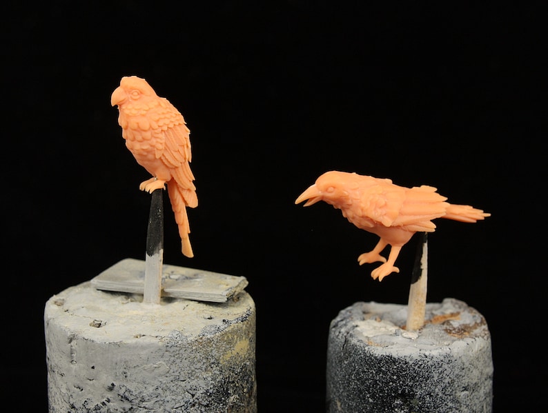 Bird Set - 32, 54 or 75mm Scale - 3D Printed - Etsy