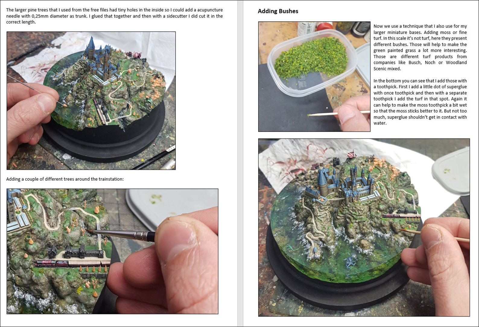 Tutorial - Creating a Complex Tiny Hogwarts Castle Diorama - Etsy