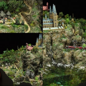 Tutorial - Creating a Complex Tiny Hogwarts Castle Diorama - Etsy