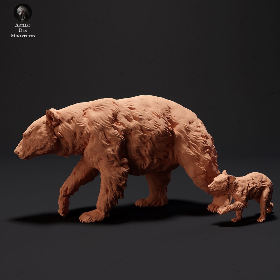 3d-print Honourguard - Animal Den Miniatures - Black Bear - Different ...