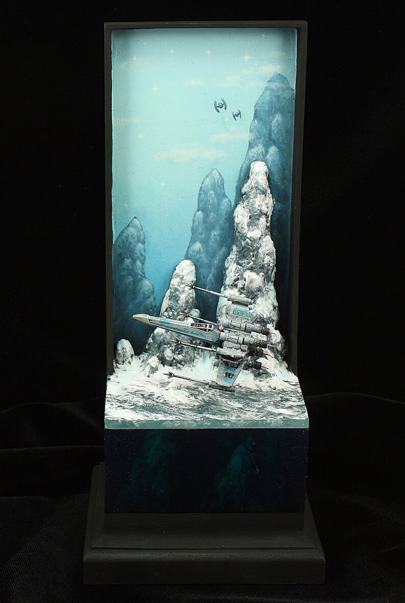 Tutorial - Star Wars X-wing - Winter Diorama - Etsy